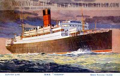 Ausonia (2), Cunard Line