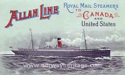 Allan Line to Canada - ship images